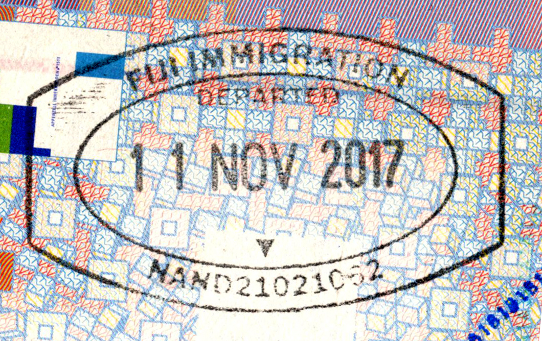 My collection of Oceanian passport stamps – Passport Party