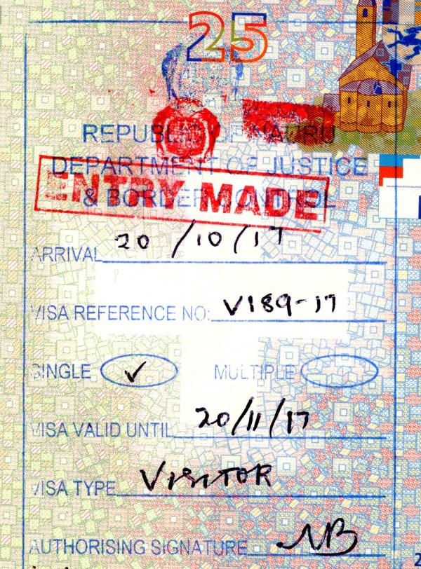 My collection of Oceanian passport stamps – Passport Party