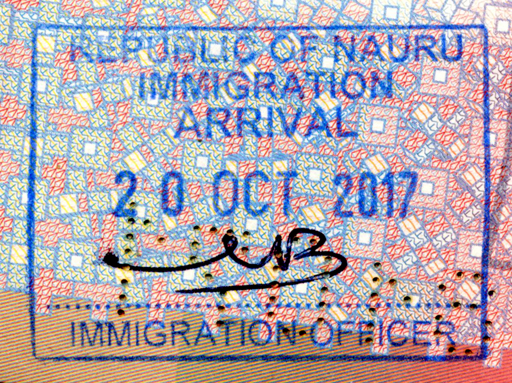 My collection of Oceanian passport stamps – Passport Party