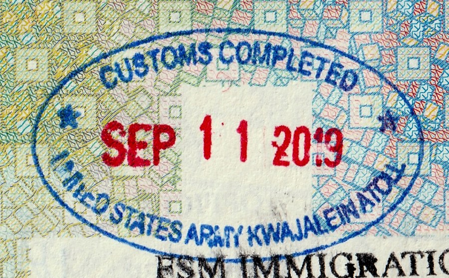 My collection of Oceanian passport stamps – Passport Party